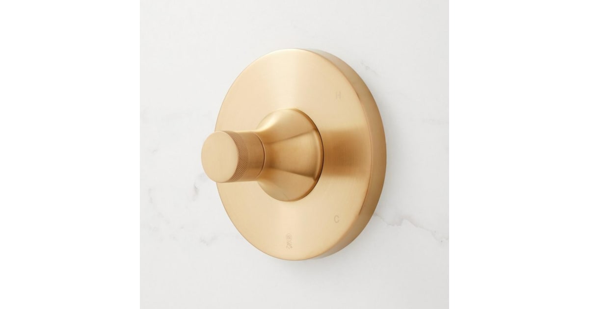 Signature Hardware SHLZPBKNOBBG Knob Handle for Lentz Pressure Balanced ...