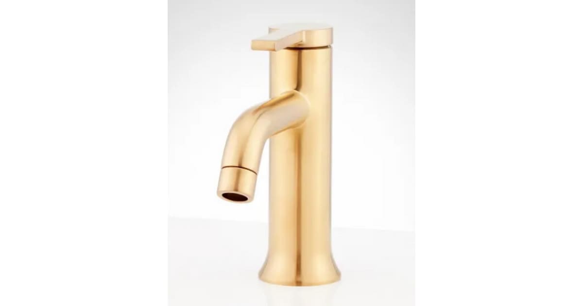 Signature Hardware SHWSCLZ107LHBG Lentz 1.2 GPM Single Hole Bathroom ...