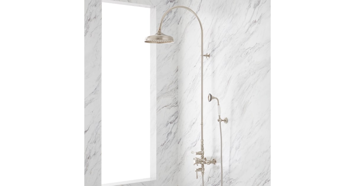 Signature Hardware 905352-BN Oxford Thermostatic Shower System with ...