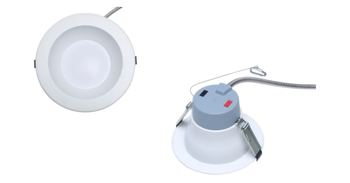 Simply Conserve L7/18-DL6-30/40-D-ADJ 6" Integrated LED Reflector Canless Recessed Trim - IC ...