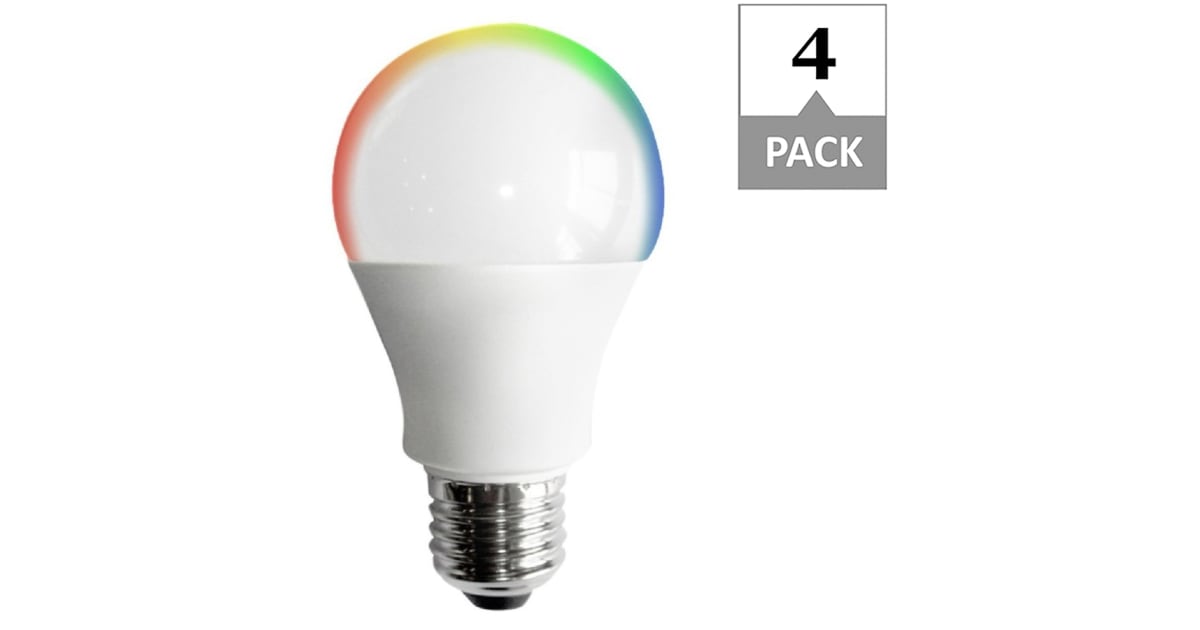 Simply Conserve L9W-A19-CCT-RGB-WIFI G2-4 Pack of (4) - 9 Watt Dimmable ...