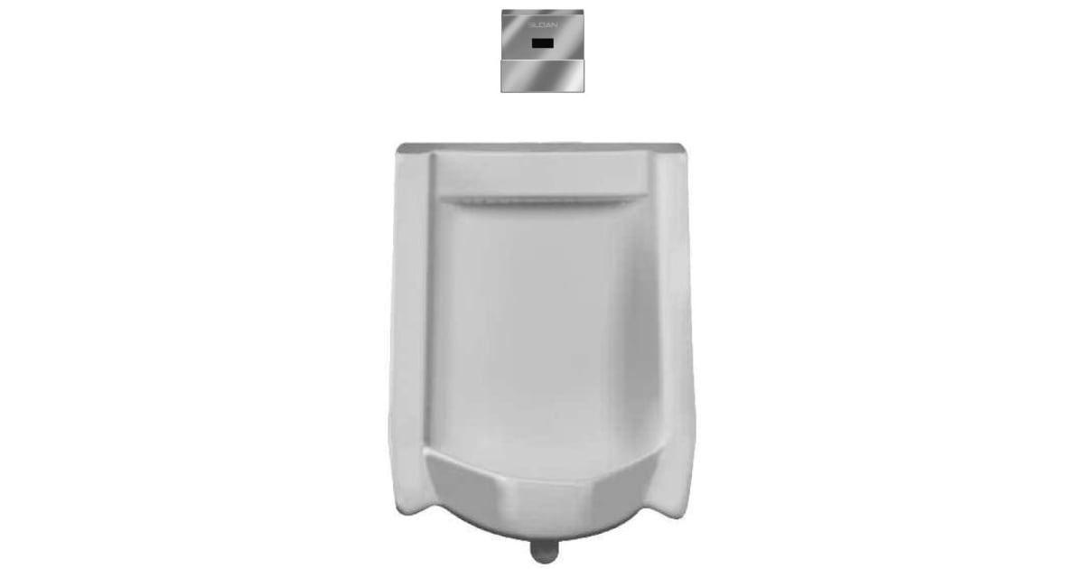 Sloan 10121311 Efficiency 0.25 GPF Urinal with Rear Spud Placement and ...