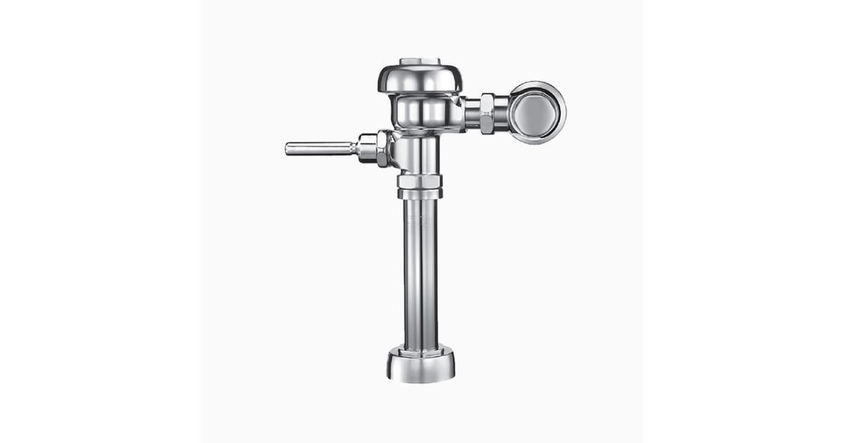 Sloan 3780018 Manual Flush Top Spud Flushometer for Floor Mounted or ...