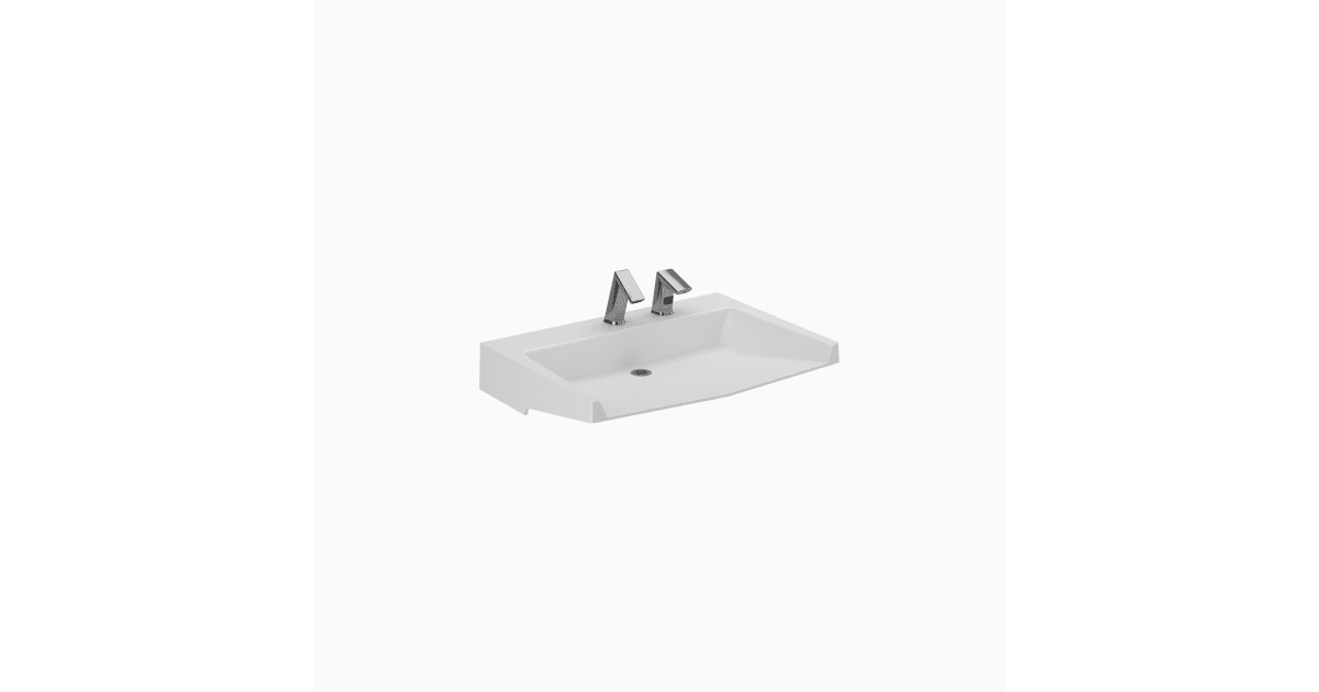 Sloan ELA-81000-WH SloanStone 1-Station Wall-Mounted Arrowhead Sink ...