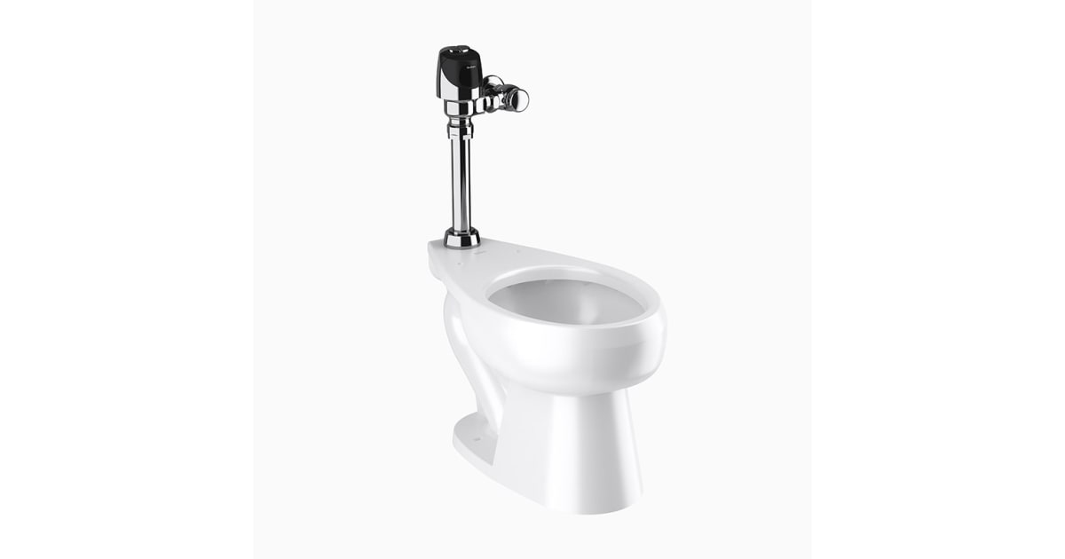 Sloan 20211101 1.1 GPF Elongated Toilet with Automatic Flushometer ...