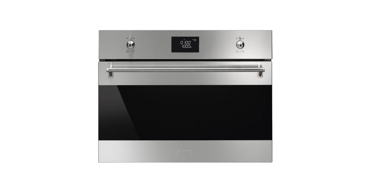 Smeg SFU4302MCX 24" Compact Classic Combi Oven / Microwave | Ferguson Home