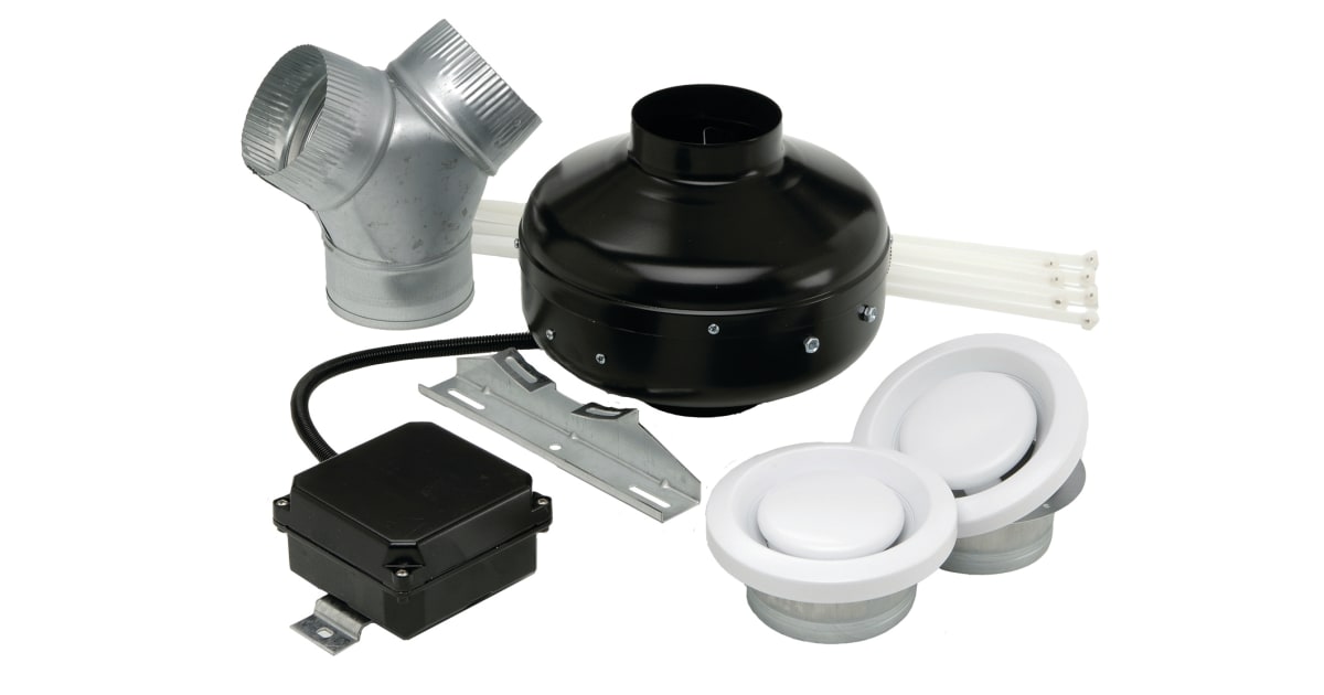 Soler and Palau KIT-PV200-DV PV-200 Dual-Vent In-Line Fan Kit | Build.com