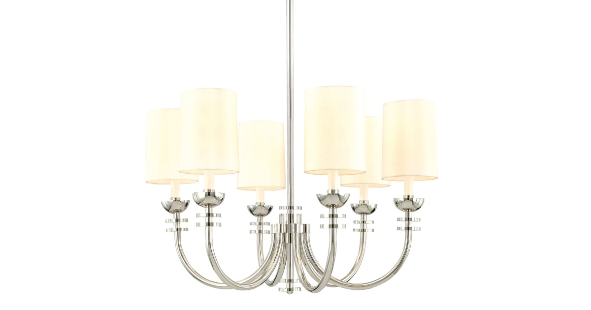 Sonneman 4406.35W Six Light Chandelier From the 20th Century Collection ...