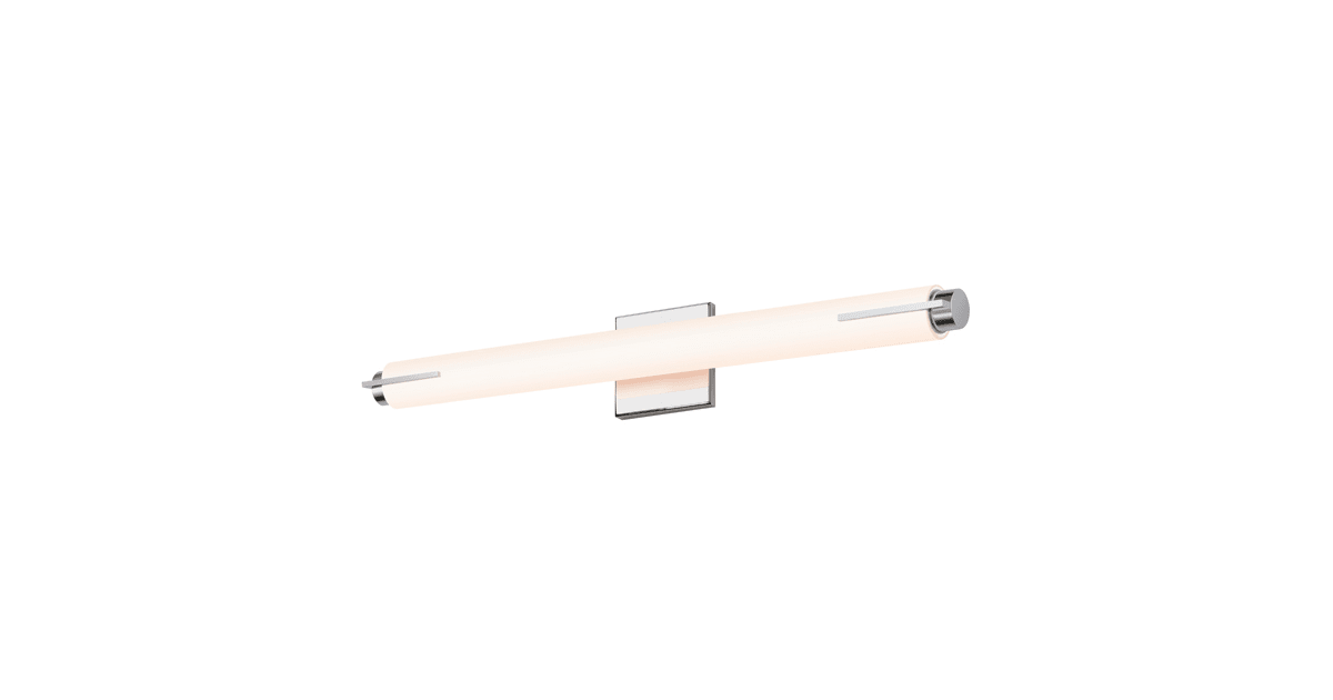 Sonneman 2431.01-ST Tubo Slim 24" LED Bath Bar with Spine Trim | Build.com