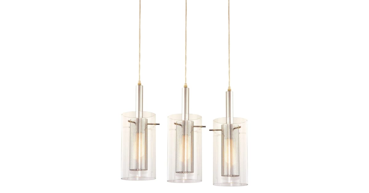 Sonneman 4396.57 Zylinder 3 Light Rectangle Pendant | Ferguson Home