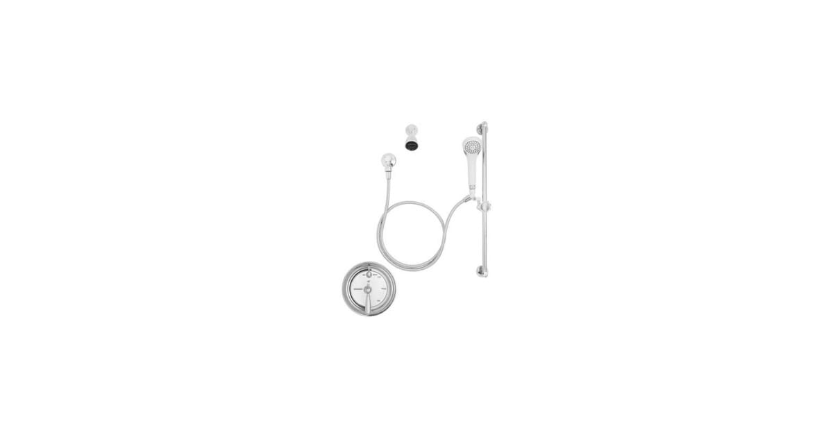 Speakman SM-4461 Single Handle Pressure Balanced Shower Set with Metal ...