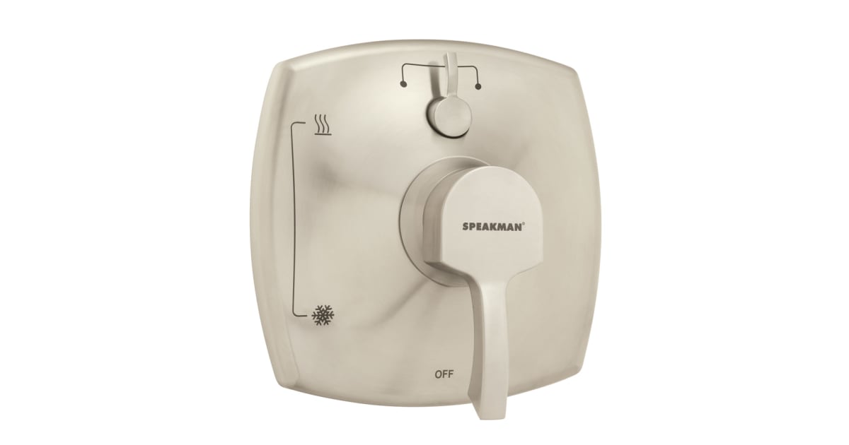 Speakman CPT-11400-P-BN Tiber Pressure Balance Valve Trim with Diverter ...