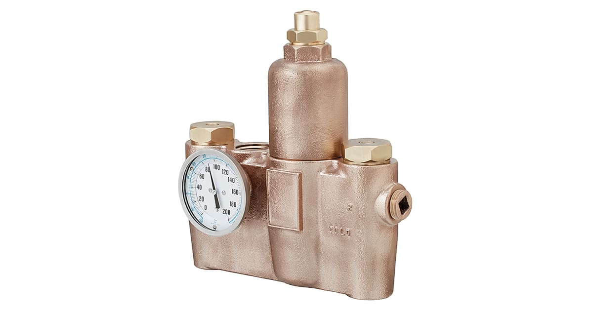 Speakman SE-362 Thermostatic Mixing Valve with Support for 1 Emergency ...