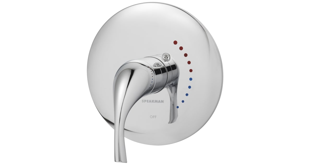 Speakman SM-12000 Echo Pressure Balanced Valve Trim with Rough In Valve ...