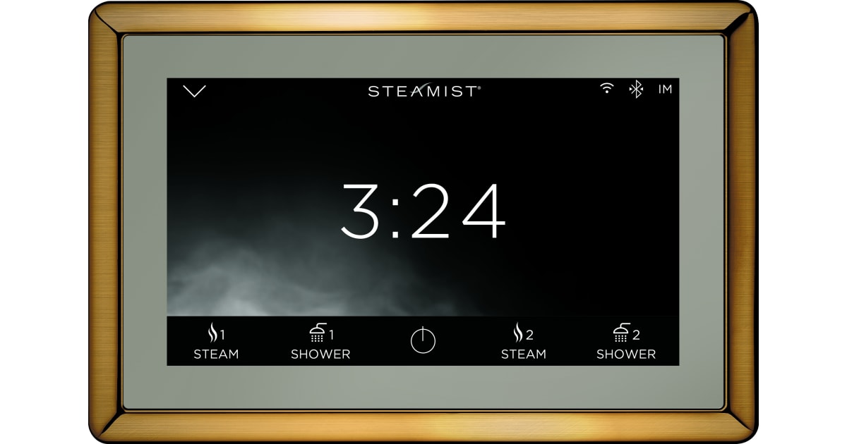 Steamist 550-BB Rectangular Transitional Touchscreen Steam Shower ...