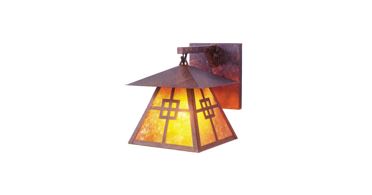 Steel Partners 2164 Prairie 1 Light Wall Sconce with Lantern Styled ...