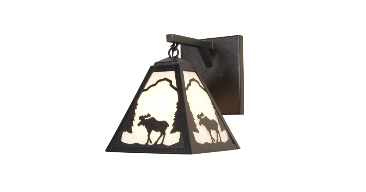 Steel Partners 2178-55 Timber Ridge 1 Light Wall Sconce with Moose ...
