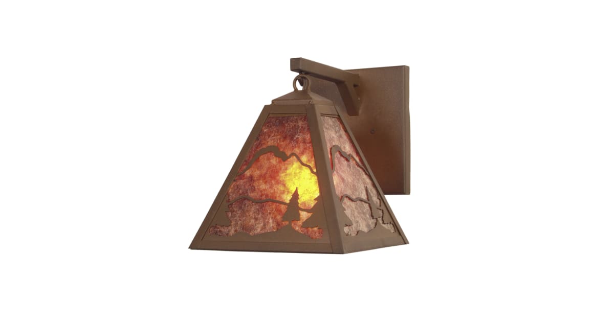 Steel Partners 2178-78 Timber Ridge 1 Light Wall Sconce with Scenic ...