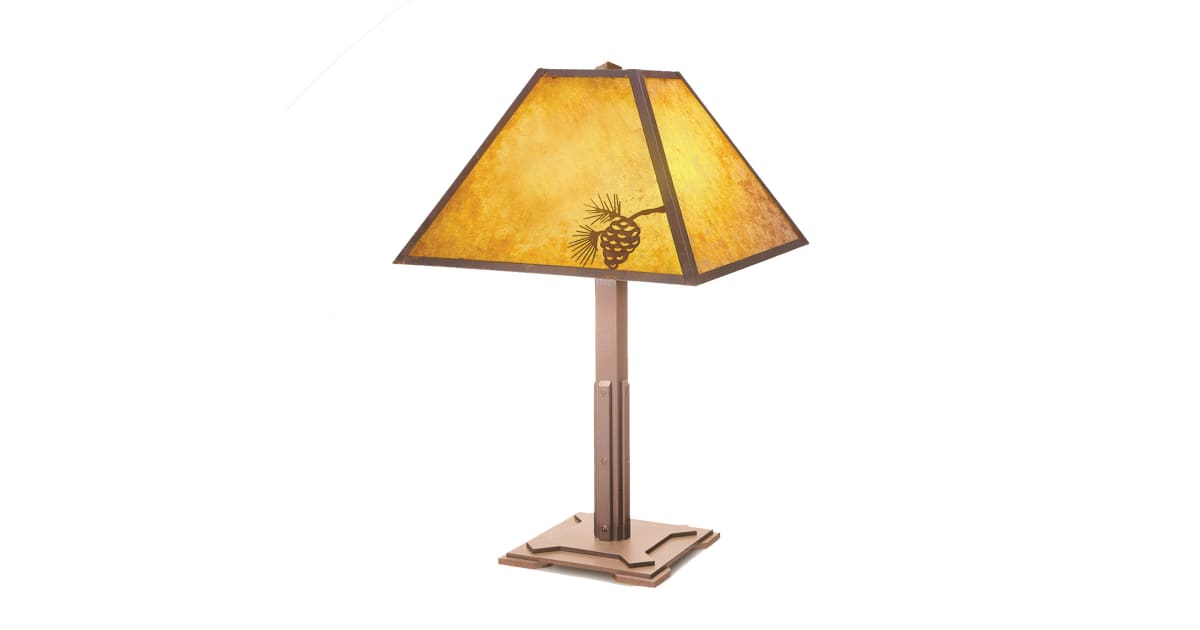 Steel Partners 250 Mission 2 Light Table Lamp with Customizable Finish ...