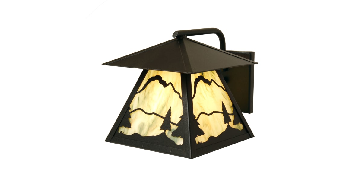 Steel Partners 9178 Timber Ridge 1 Light 9.5" Outdoor Wall Sconce with ...
