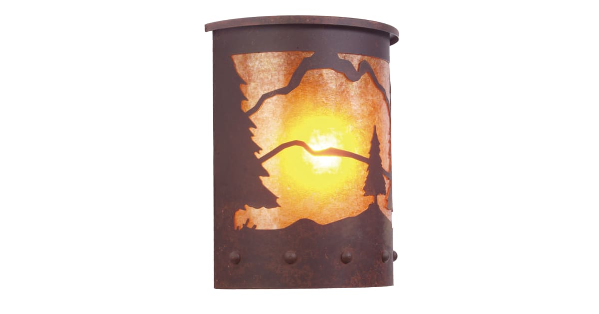 Steel Partners 9278 Timber Ridge 1 Light Wall Sconce with Customizable ...