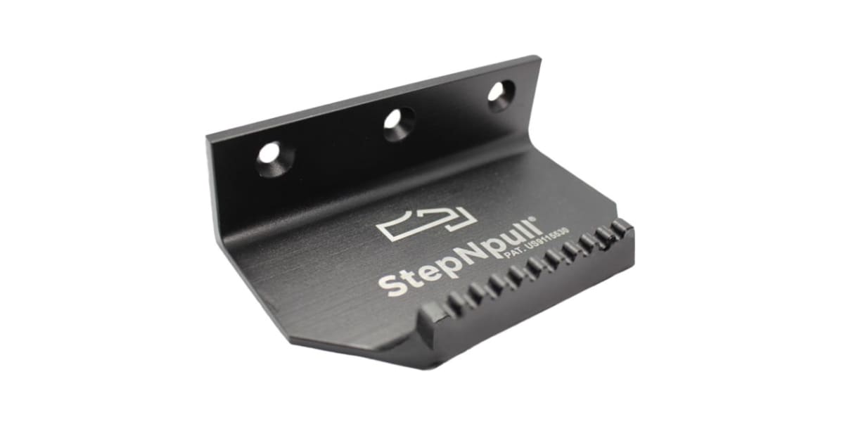 StepNpull SNPE-BLK 5" Wide Foot Operated Door Pull for Metal and Wood ...