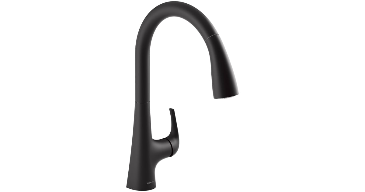 Sterling 24274-BL Medley 1.5 GPM Single Hole Pull Down Kitchen Faucet ...