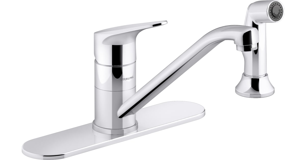 Sterling 24278-CP Valton 1.5 GPM Single Hole Kitchen Faucet - Includes ...