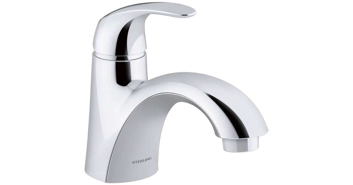 Sterling 24819-4N-CP Valton 0.5 GPM Single Hole Bathroom Faucet with ...