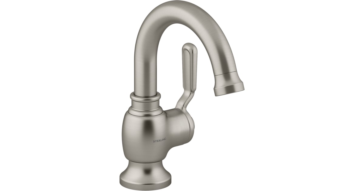 Sterling 27374-4-BN Ludington 1.2 GPM Single Hole Bathroom Faucet with ...