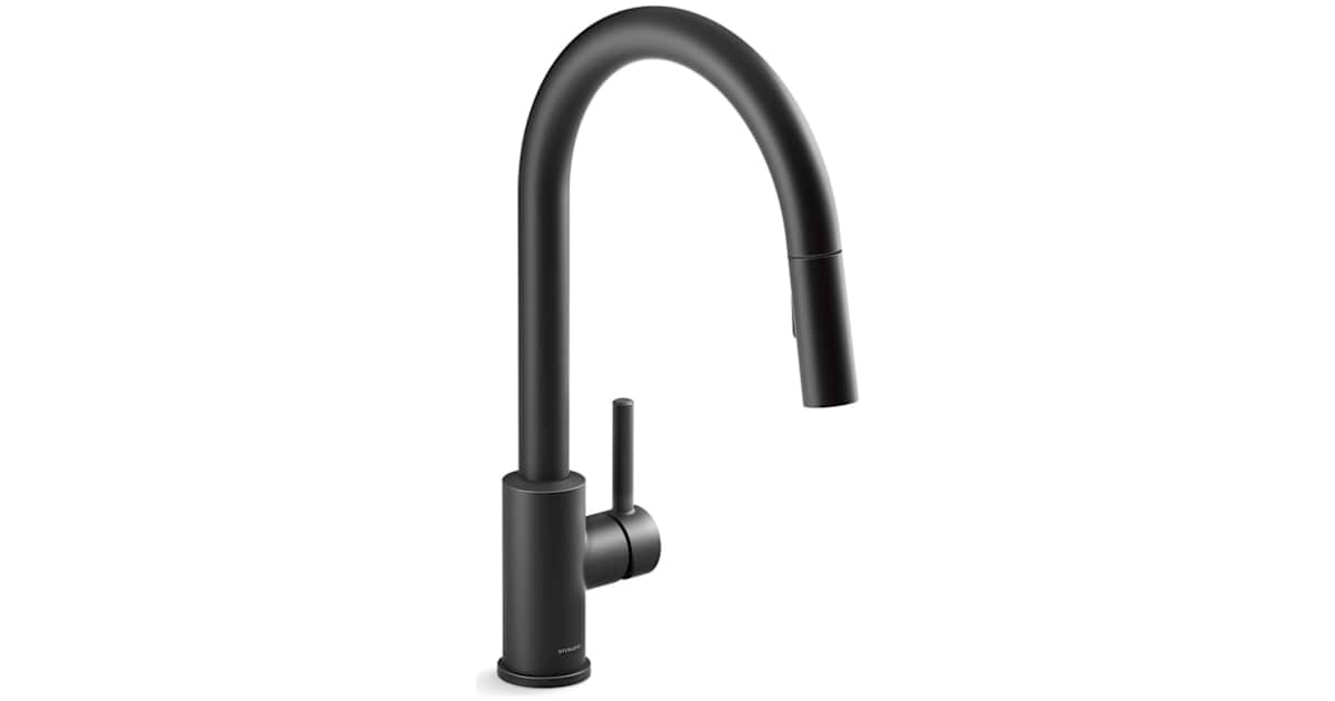 Sterling 34462-BL Traverse 1.5 GPM Single Hole Pull Down Kitchen Faucet with ProMotion ...