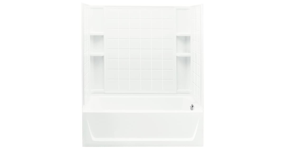 Sterling 71120126-0 Ensemble 60" x 33-1/4" x 75-1/4" Vikrell Shower ...