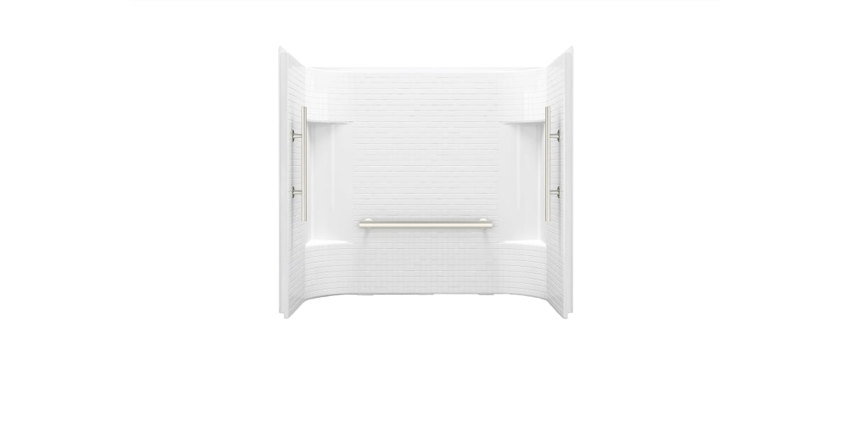 Sterling 71144106-0 Accord 56-1/4" x 60" x 31-1/4" Vikrell Shower Wall ...