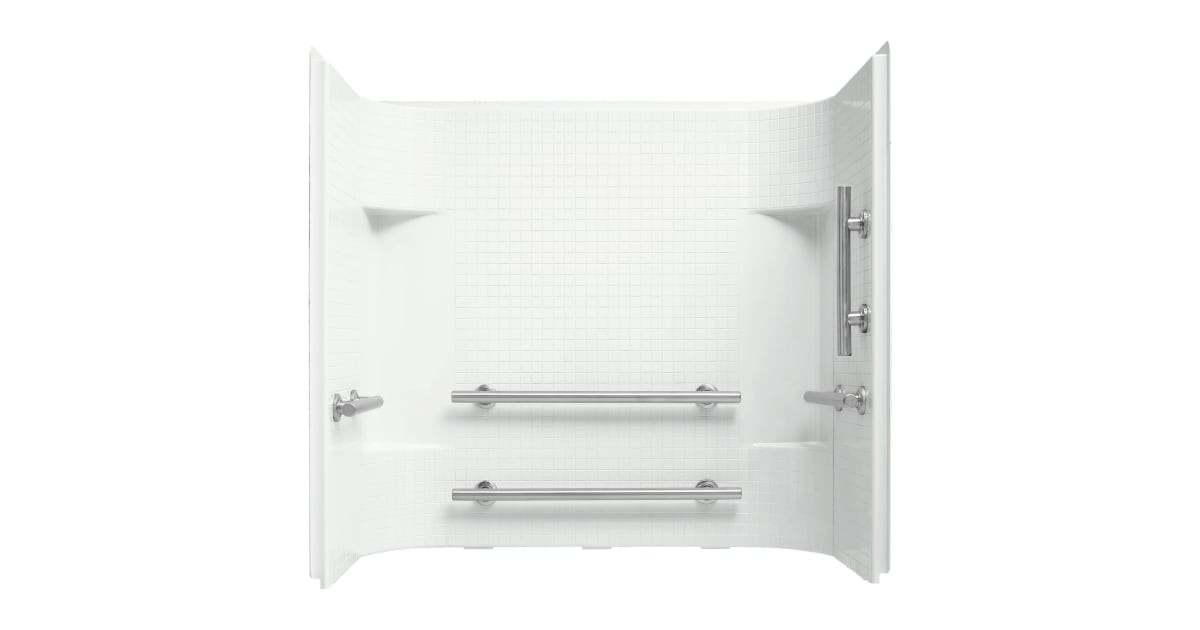 Sterling 71144123-0 Accord 55" x 59-3/8" x 31-1/4" Vikrell Shower Wall ...