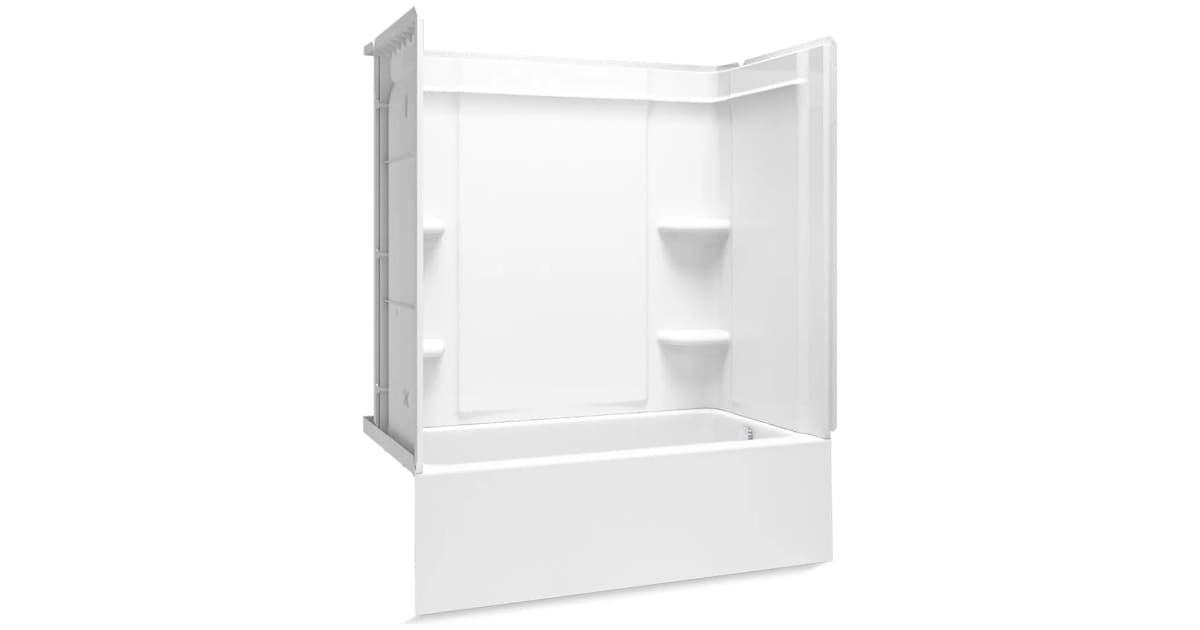 Sterling 71700120-0 Forum Medley 60" x 30" Vikrell Bath/Shower with ...