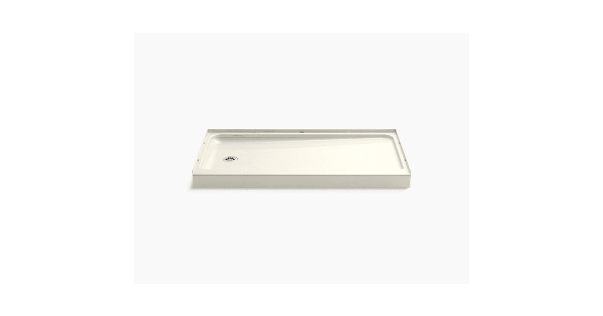 Sterling 72171110-96 Ensemble 60" x 30" x 5" Vikrell Shower Pan with ...
