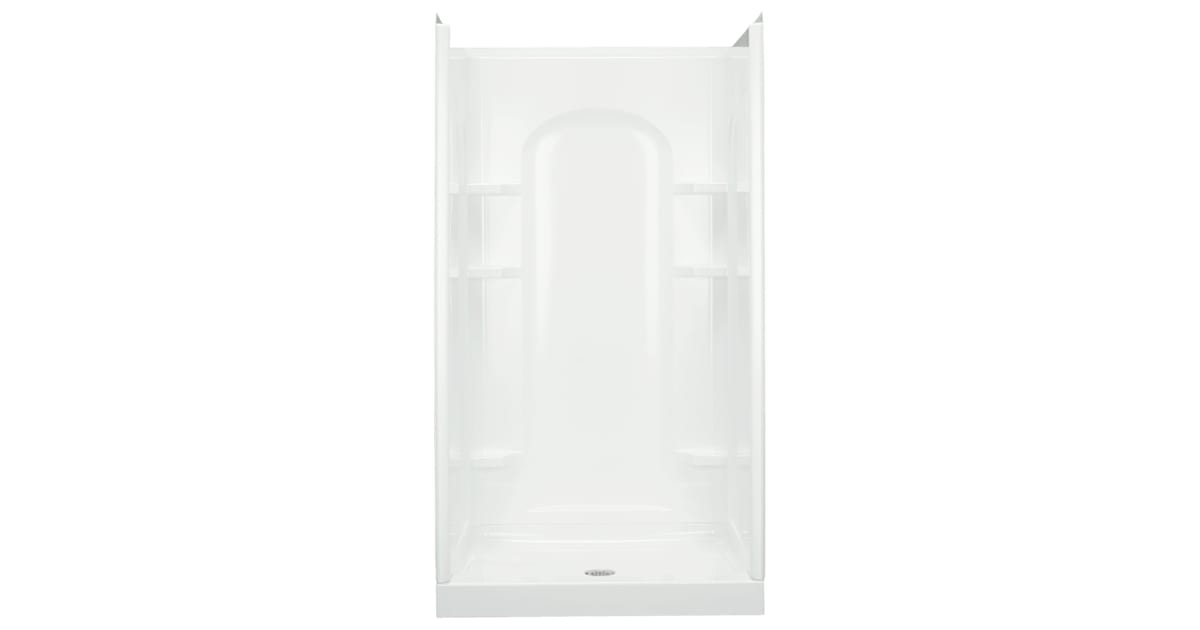Sterling 72210100-0 Ensemble 42" x 34" x 77" Vikrell Shower with Drain ...