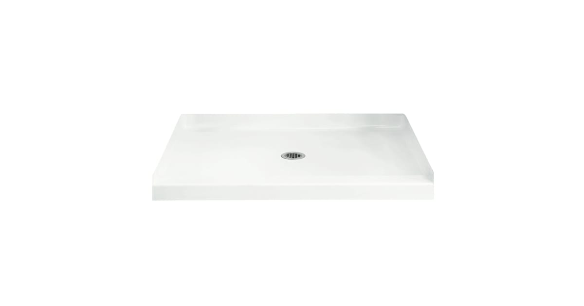 Sterling 72271100-0 Accord 60" x 36" Vikrell Shower Pan with Drain ...