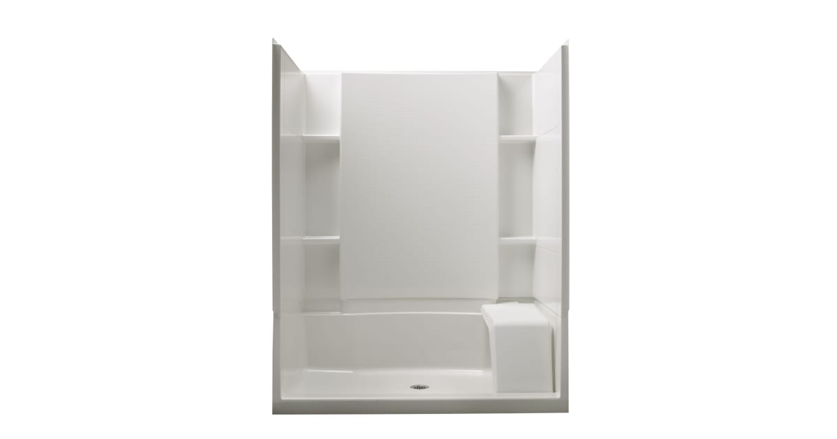 Sterling 72290106-0 Accord 60" x 36" x 74-1/4" Vikrell Shower with ...