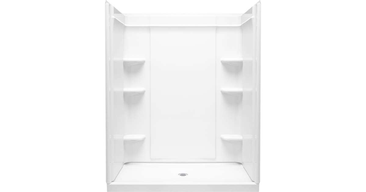 Sterling 72430106-0 Medley 60" X 34" Shower Stall With Aging In Place ...