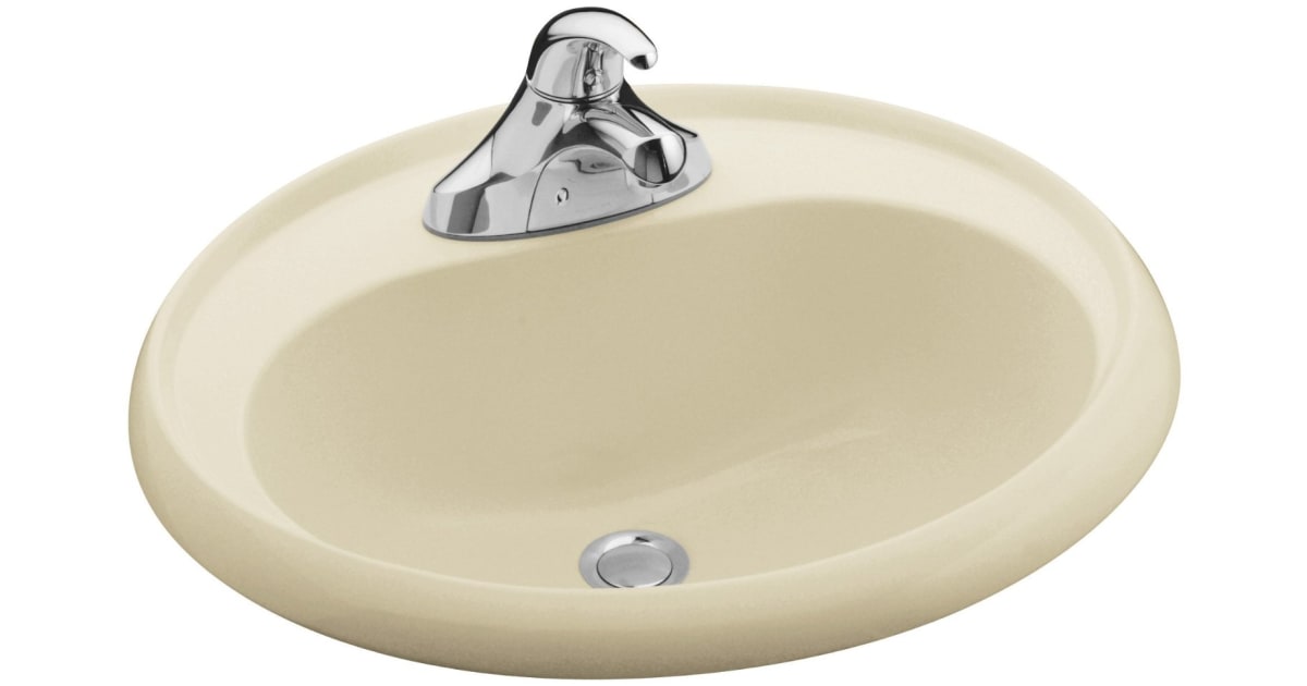 Sterling 75010140-47 20" Vikrell Drop In Bathroom Sink With Three Holes ...