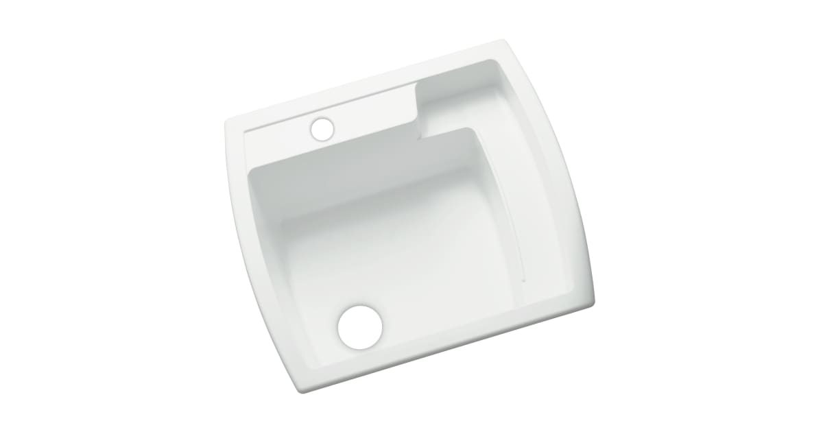 Sterling 995-0 Latitude 25" Single Basin Drop In or Undermount Acrylic ...