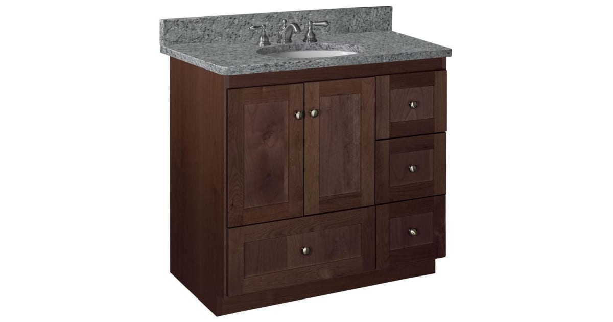 Strasser 01.135.2 Simplicity 36" Single Free Standing Vanity Cabinet ...