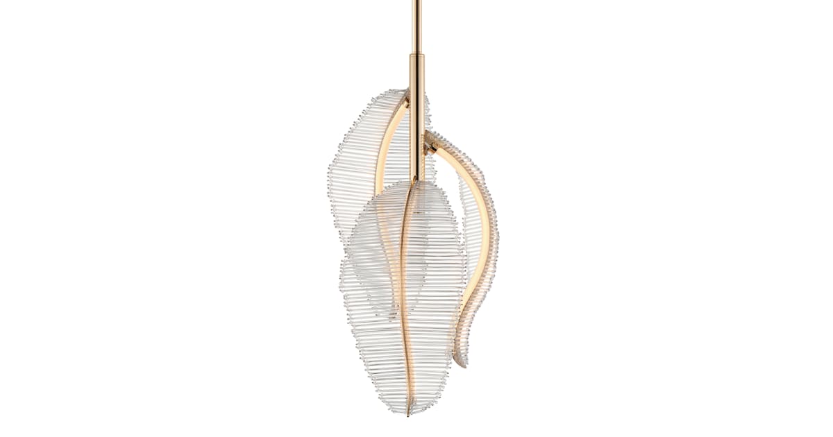 Studio M SM23813BCGLD Lillet 11" Wide LED Abstract Pendant with Beveled ...