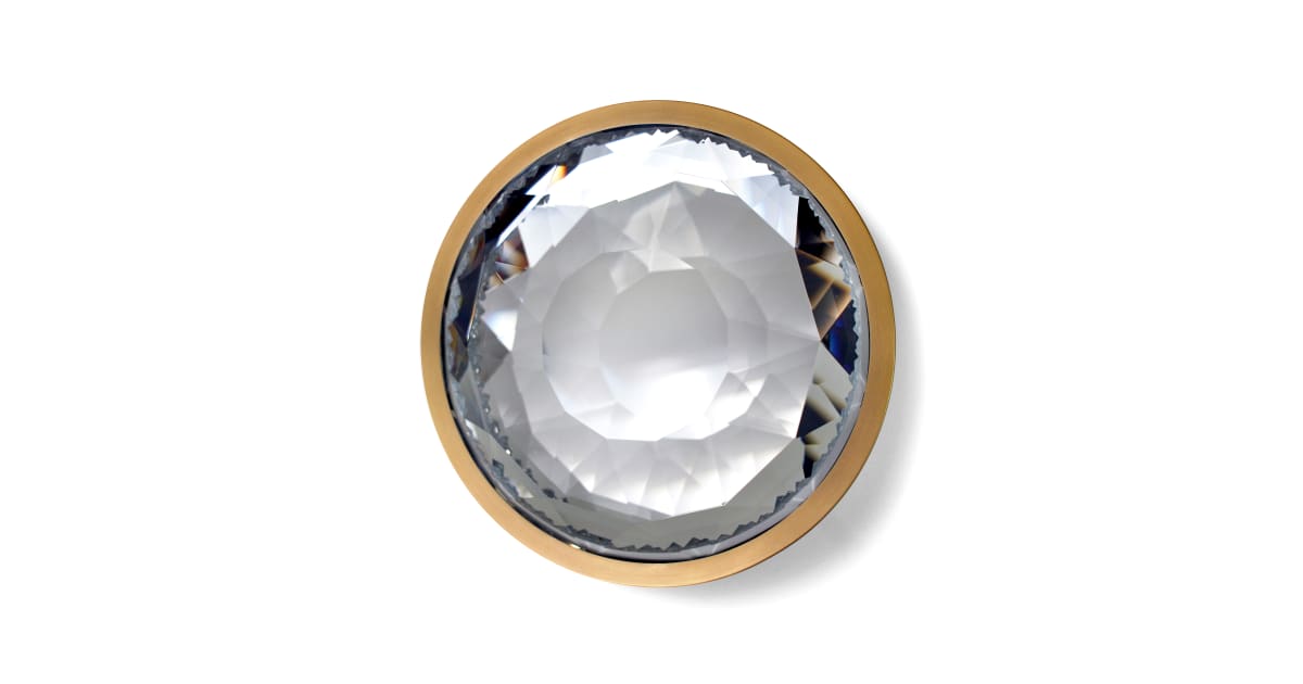 Studio M SM24851BCGLD Medallion 8" Tall LED Wall Sconce with Crystal ...