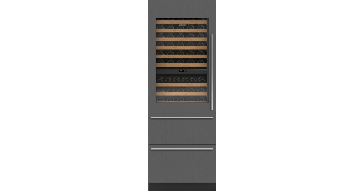 Sub-Zero DET3050WRA/L Designer Series 30 Inch Wide 86 Bottle Capacity ...