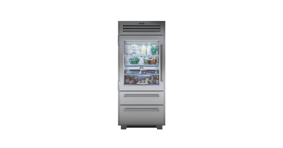 Sub-Zero PRO3650G/RH 36 Inch Wide 22.7 Cu. Ft. Bottom Mount ...