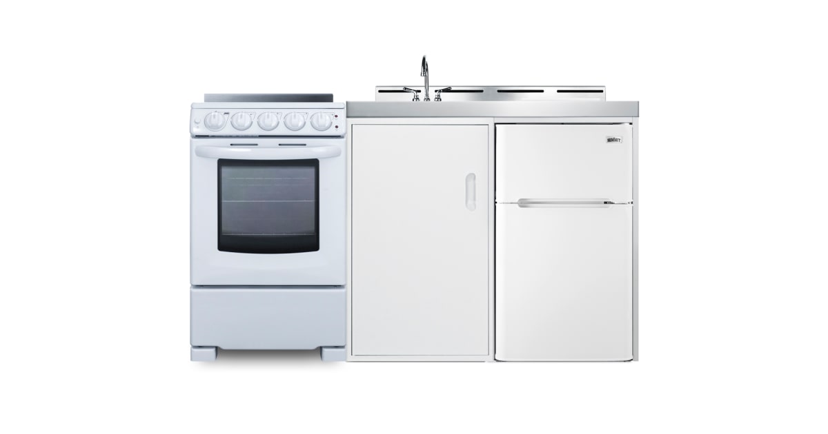 Summit ACK60ELSTW 60 Inch Wide Kitchenette with Radiant | Build.com