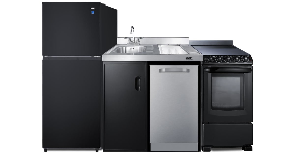 Summit ACK80HT 80 Inch Wide Kitchenette with Radiant Burner Electric ...