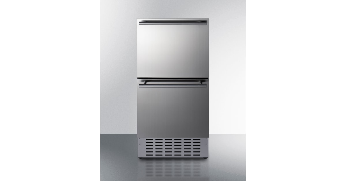 Summit ADRD18H34 18 Inch Wide 3.4 Cu. Ft. Refrigerator Drawer with LED ...